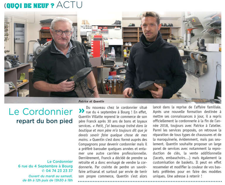 Le Cordonnier – Cordonnier